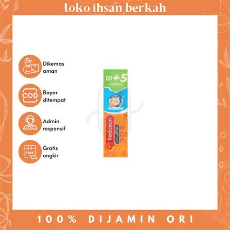 Redoxon Triple Action Rasa Jeruk 15 Tablet Effervescent Lazada Indonesia
