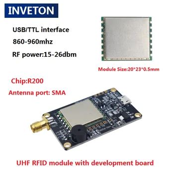 Arduino R Chip Small UHF Long Range RFID Reader Module TTL UART Board Antenna Android SDK For