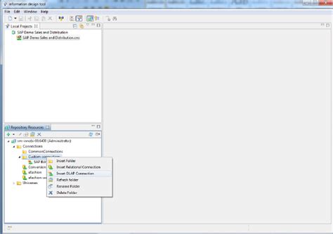 SAP BOXI R4 0 Online Training SAP BI Connections Using IDT