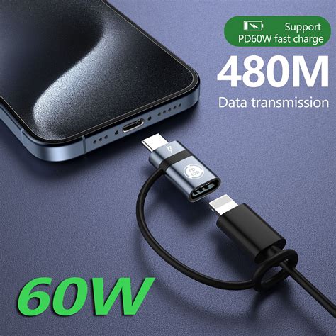 OTG Lightning To Type C Adapter Support Lightning Female To Type C Support Fast Charging