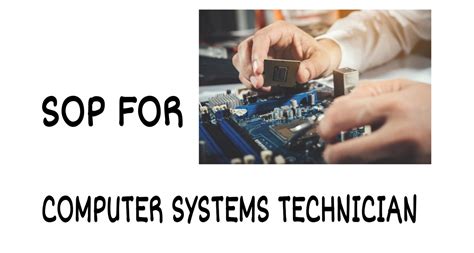 How To Write Sop For Computer Systems Technician Bloggers Tale