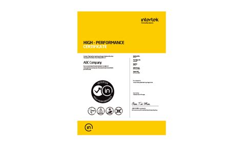 High Performance Mark Program For Performance Products