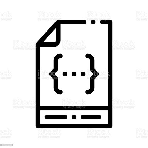 ファイル ドキュメント システム ベクトル細線アイコンのコーディング Htmlのベクターアート素材や画像を多数ご用意 Html