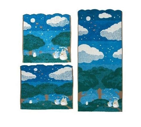 となりのトトロ ミニタオル ウォッシュタオル フェイスタオル 「月夜の晩に」 タオル スタジオジブリ キャラクターグッズ・雑貨卸のエアー