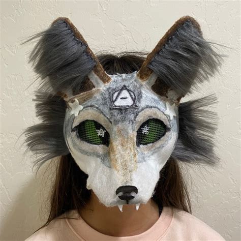 Therian Mask Wolf Mask Etsy Uk