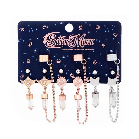 Conjunto De Brincos Sailor Moon 6 Pares Shopee Brasil