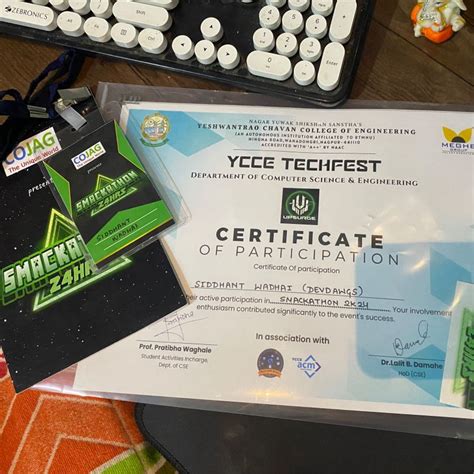 Siddhant Wadhai On Linkedin Smackathon Hackathon Techfest Ycce
