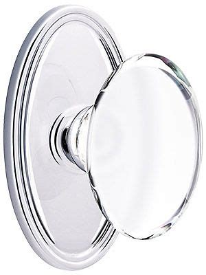 Oval Rosette Door Set With Hampton Crystal Glass Knobs Glass Knobs