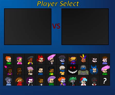 Pico School Universe Characters Select By Crowsar On Newgrounds