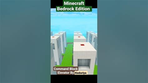 Minecraft Bedrock Edition Command Block Elevator Minecraftbedrock Minecraft Commandblock