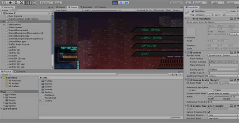 C Is Possible To Create Main Menu And Options Menu With Nested Canvases In Unity2d Stack