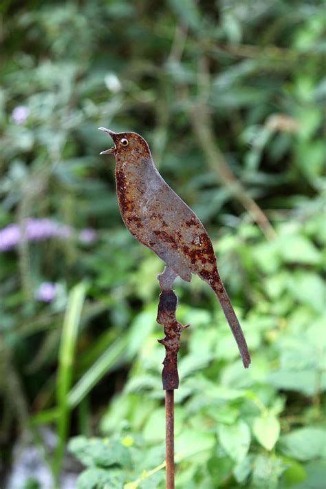 Metal Bird Sculpture Nightingale Tony Ladd Art