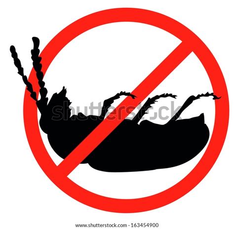 Dead Bug Vector Silhouette Isolated Insect Stock Vector Royalty Free