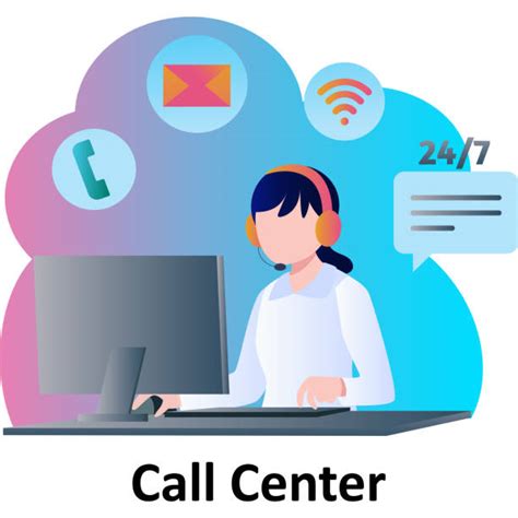 50 Outbound Call Center Stock Illustrations Royalty Free Vector