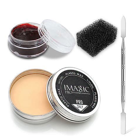 Buy DELISOUL Wax SFX Makeup Kit Halloween Fake Skin Prosthetic 3D