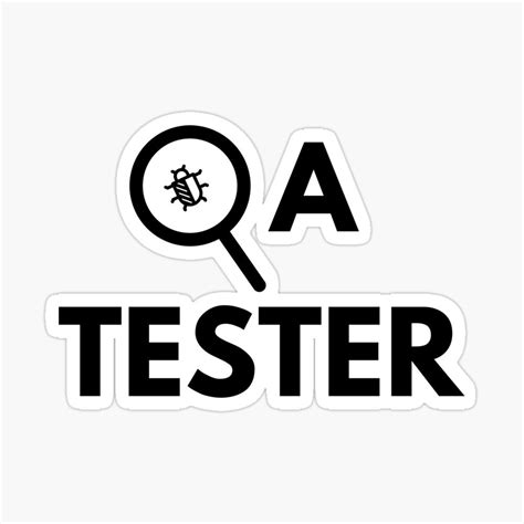 Sticker Avec Lœuvre « Qa Quality Assurance Tester Sticker De Lartiste Luxuryshopitri Les