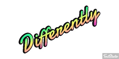 Differently Word Animated Logo Designs