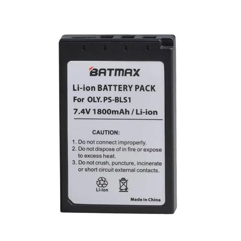 Batmax batería recargable para Olympus PEN PS BLS1 EP3 EPL3 Evolt