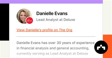 Danielle Evans Lead Analyst At Deluxe The Org