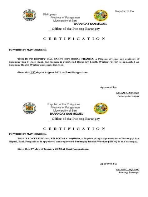 Bhw Cert Pdf