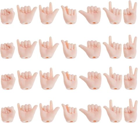 14 Pairs Tiny Hands For Making 7 48 Inch Long Plastic Hand Gesture Set