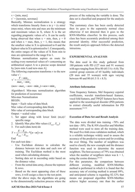Prediction Of Neurological Disorder Using Classification Approach PDF