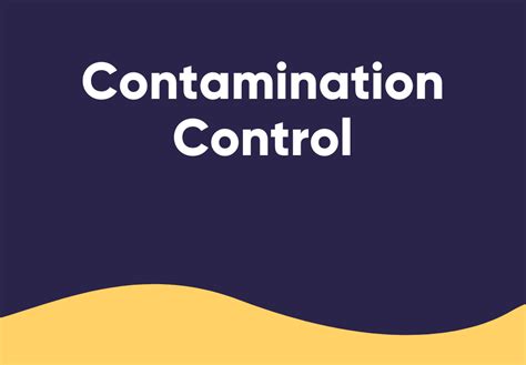Contamination Control Workpro