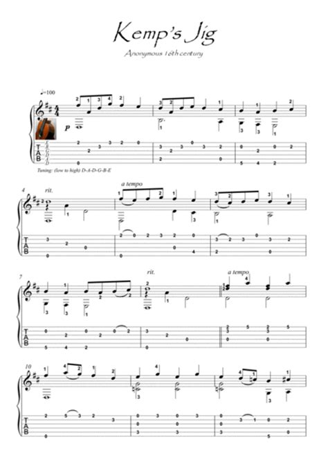 Guitar Renaissance Traditional Kemp S Jig Renaissance Guitar