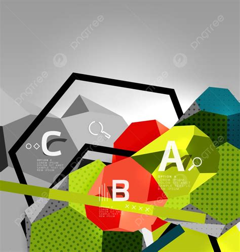 3d Hexagon Geometric Composition Background Idea Element Company
