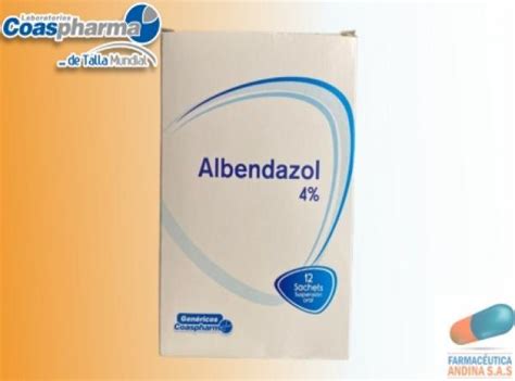 ALBENDAZOL SUSP CJX 12 SACH X 10ML COASP