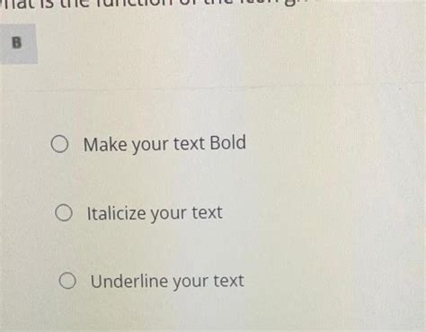 Answered B O Make Your Text Bold O Italicize Your Text O Underline