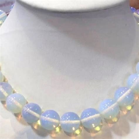 Fashion Mm Clear White Moonstone Gemstone Round Depop