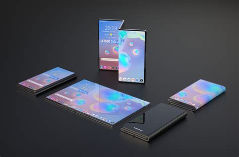 Samsung Galaxy Foldable Phone With Z Fold Design Letsgodigital