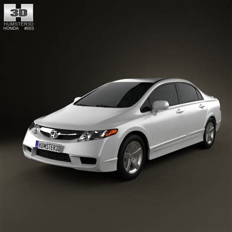 Honda Civic Sedan 2009 3d Model High Quality Download