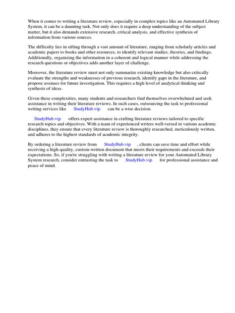 Review Of Related Literature Automated Library System Pdf Libraries Databases