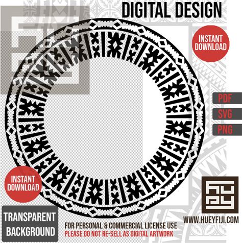 Fijian Kesakesa Masi Pattern Kaiviti Bula Vinaka Tapa Stencil Svg