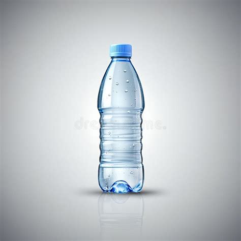 Single Bottle Vector Illustration Isolated On White Background Stock