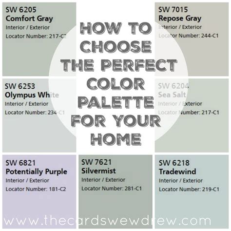 How To Choose The Perfect Color Palette For Your Home The Cards We Drew