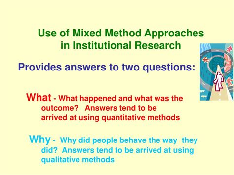 PPT Using Mixed Method Approaches In Institutional Research PowerPoint Presentation ID