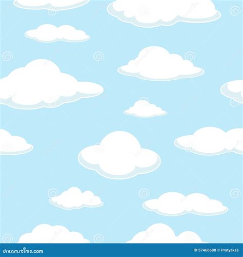 Sky Seamless Background Cloud Seamless Background Good Day Clear
