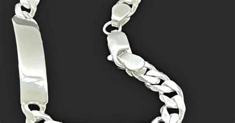 Christies Jewellery New Zealand Sterling Silver Id Curb Link Bracelet