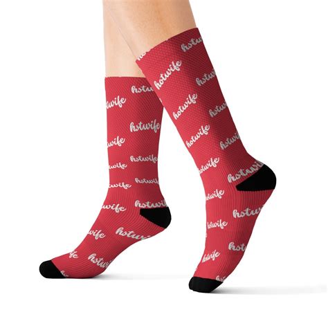 Hotwife Socks Red Hotwife Clothing Slut Naughty Socks Etsy Australia