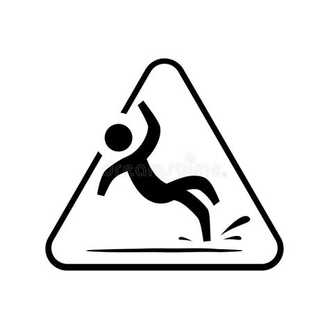 Slippery Floor Sign Stock Illustrations 2569 Slippery Floor Sign