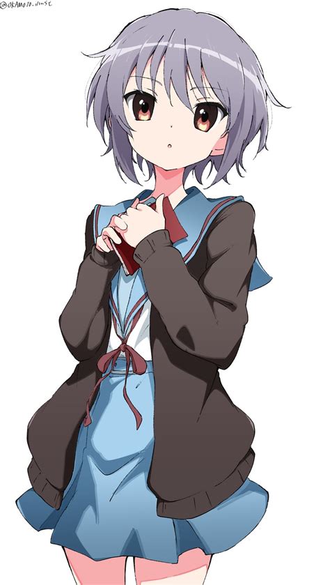 Nagato Yuki Suzumiya Haruhi No Yuuutsu Drawn By Whitegorilla