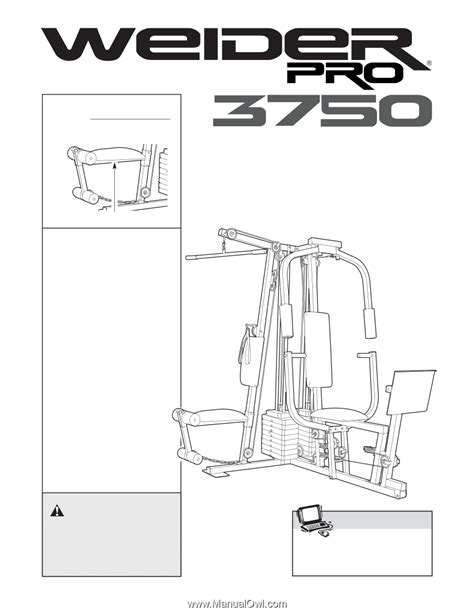 Weider Pro 3750 User Manual
