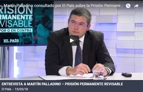 Profesor de CFEC entrevistado por EL PAÍS sobre la Prisión Permanente