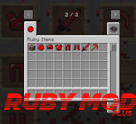 Ruby Mod Plus Minecraft Mod
