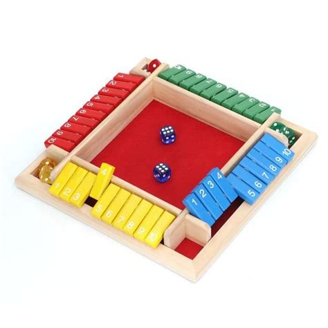 Jeu De Dés En Bois Omabeta Jeu De Société De Dés Pour 4 Joueurs