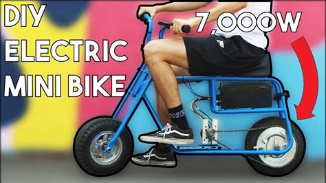 How To Build A DIY Electric Mini Bike V W INSANE E BIKE Mini Bike Bike Electric
