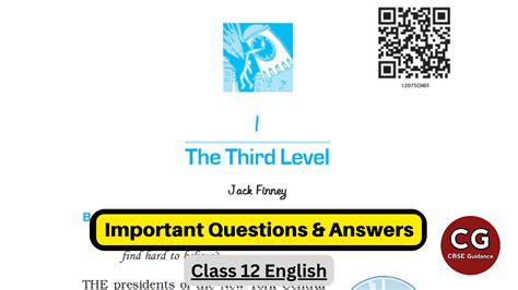 The Third Level Class Important Questions And Answers CBSE Guidance